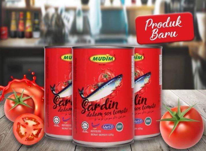 MUDIM Sardin Sos Tomato (425g) | Lazada