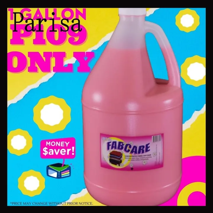 Parisa Fabcare Fabric Softener Pink 1 Gallon size | Lazada PH