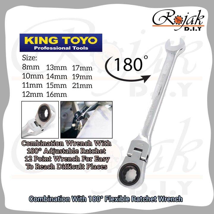 King Toyo 180 Flexible Gear Wrench (1 Unit) | Lazada King Toyo 180 Flexible Gear Wrench (1 Unit) | Lazada