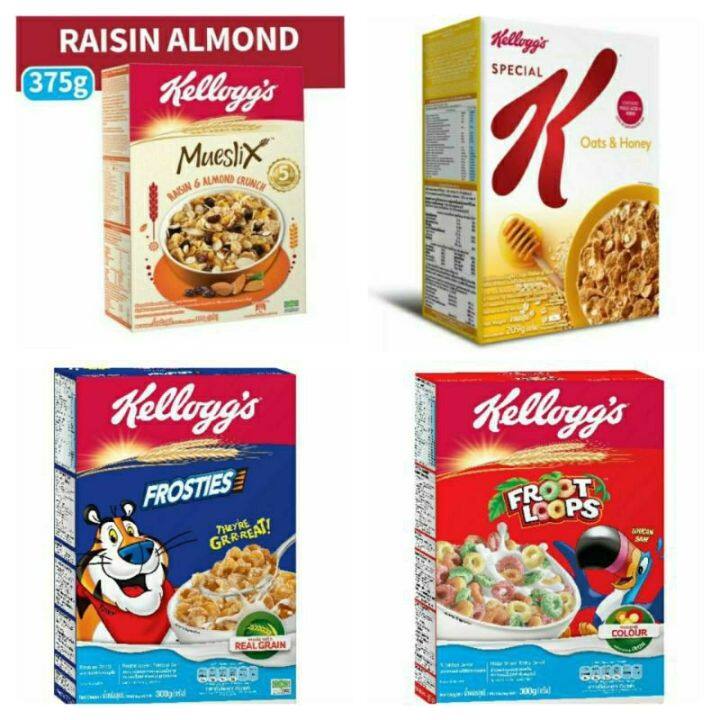 Kellogg's Cereals (Special K Honey Oat Mueslix Raisin and Almond Crunch ...