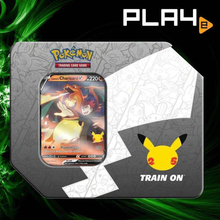 Pokemon TCG 25th Anniversary Big Tin - Lance’s Charizard | Lazada Singapore
