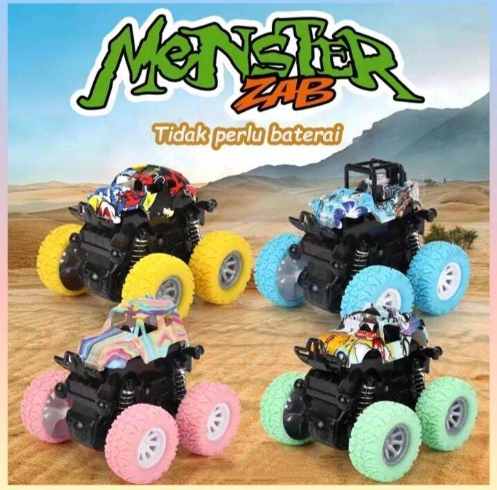 Promo Mainan Anak Mobil-Mobilan Monster ZAB Jeep Off Road Dengan 4 roda ...