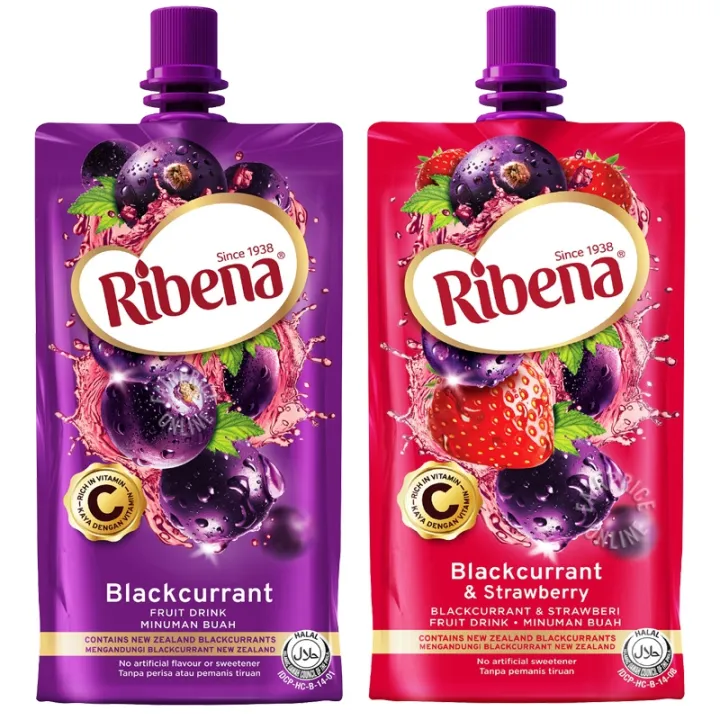Philippine imported food Ribena RIBENA strawberry black currant vitamin ...