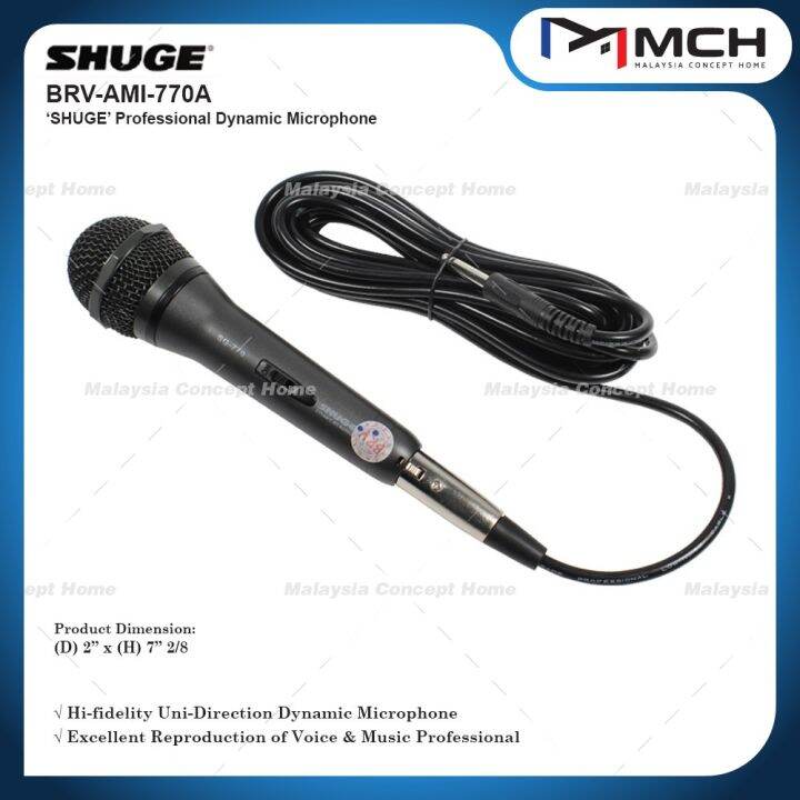 SG-770A PROFESSIOMAL DYNAMIC MICROPHONE SHUGE HI-FIDELITY UNI-DIRECTION | Lazada