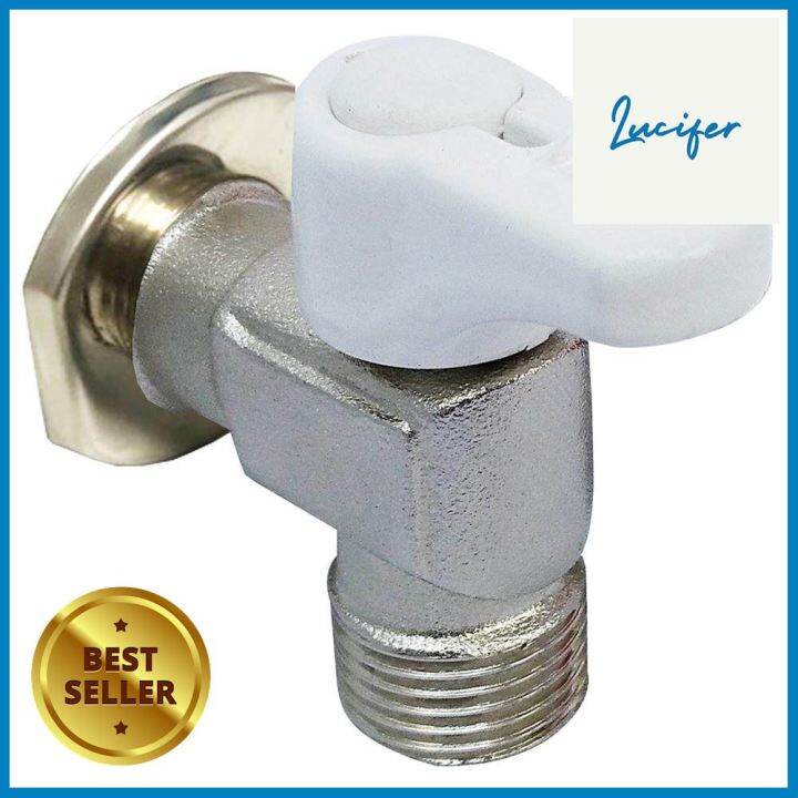 มินิบอลวาล์วฉาก MM ANA 1/2 นิ้ว สีขาวMINI BALL VALVE ANA MM 1/2” BRASS ...