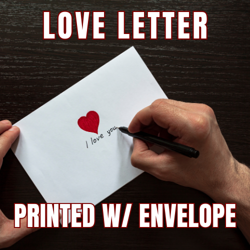 Love Letter Service | Love Letter Printing | A4 | Love Letter Envelope ...