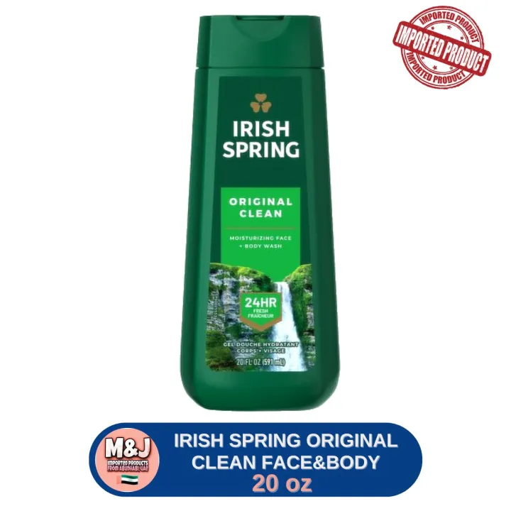 NEW! IRISH SPRING, Original Clean & Moisture Blast, Moisturizing Face ...