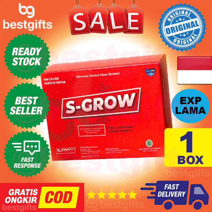 SGROW S-GROW S GROW SUSU MURNI KALSIUM PENINGGI BADAN PERTUMBUHAN ...
