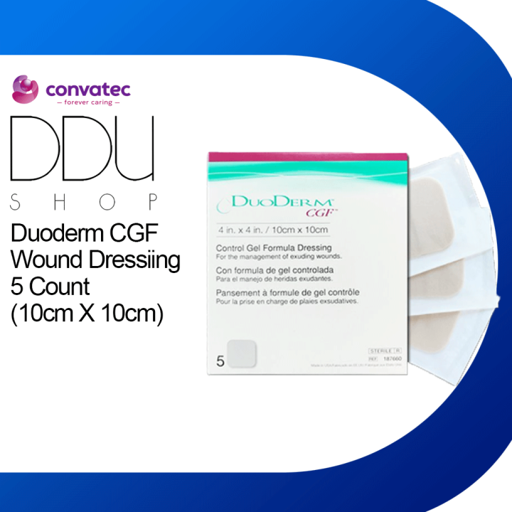 ConvaTec Duoderm CGF Wound Dressiing / 5 Count (10cm X 10cm) | Lazada