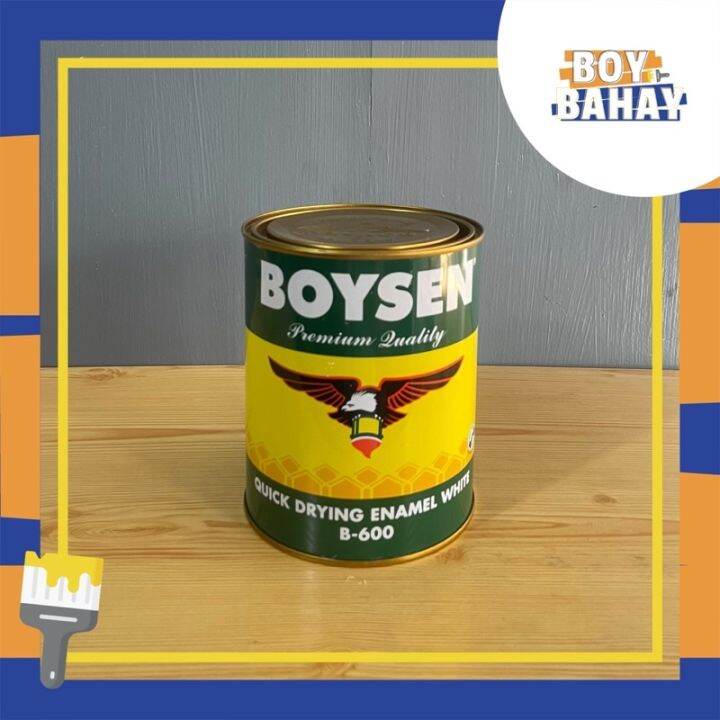 Boysen Quick Drying Enamel White B600 Liter Size (WoodMetal Paint ...