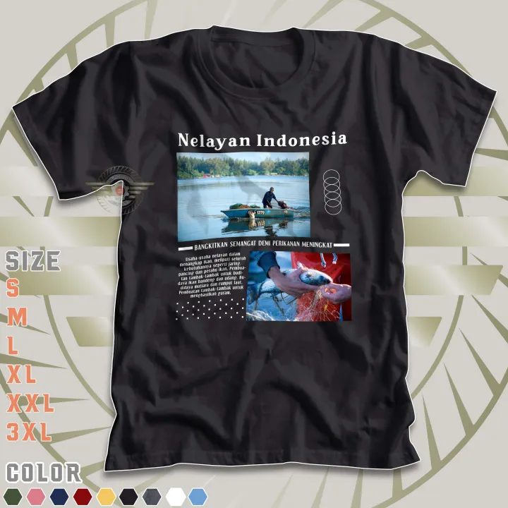 KAOS NELAYAN INDONESIA | Baju Profesi Nelayan Ikan Sektor Perairan ...