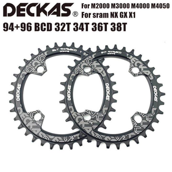 DECKAS 94+96BCD symmetrical bicycle 32T 34T 36T 38T 40T 42TMTB bike Chainring Crown for Alivio ...