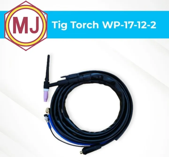 Stang Las Argon / Tig Torch Set Double Cable WP-17 panjang 4 meter ...