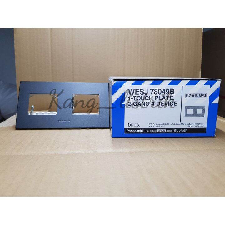 Panasonic Frame Saklar 2 Gang WESJ78049B Black | Lazada Indonesia