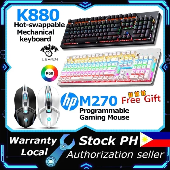 K880 / M270 / S30 Mechanical Keyboard 104 Key Computer Wired Gaming Keyboard Mouse Combo | Lazada PH