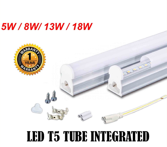 LED T5 TUBE 5W (1FT) / 9W (2FT) / 14W (3FT) / 18W(4FT) LED T5 TUBE INTEGRATED DAYLIGHT 6500K ...