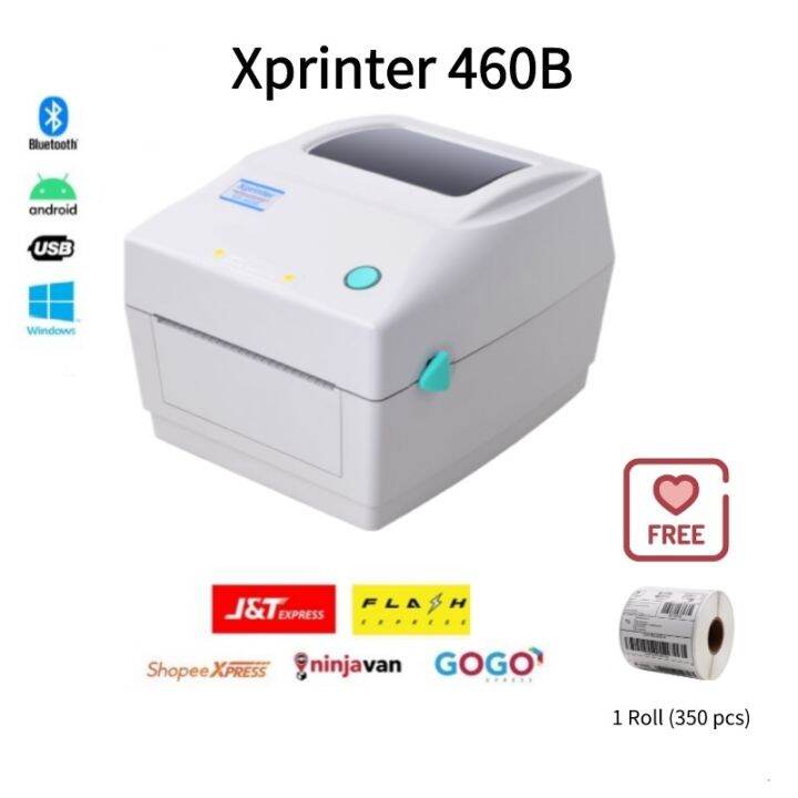 Thermal Printer A6 BT Xprinter 460B Air SPX Waybill Barcode Shipping Label Consignment Note ...