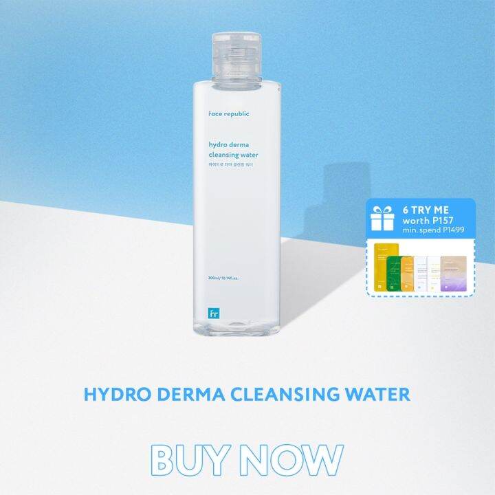 Face Republic Hydro Derma Cleansing Water 300mL [Dry Skin, Moisturizing ...
