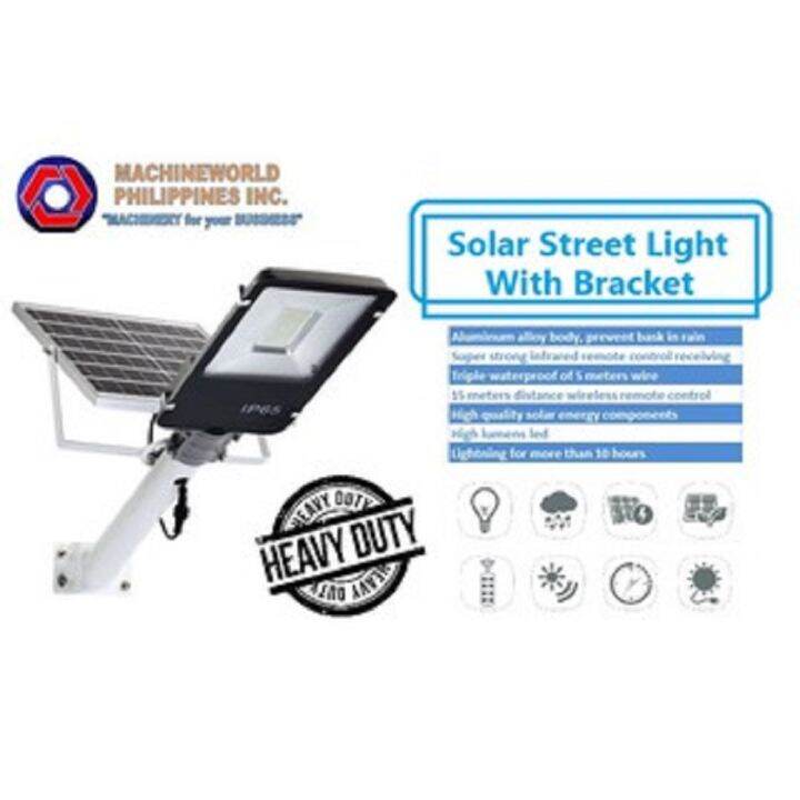 Solar LED Street Light with Bracket IP65 LED 100watts | Lazada PH