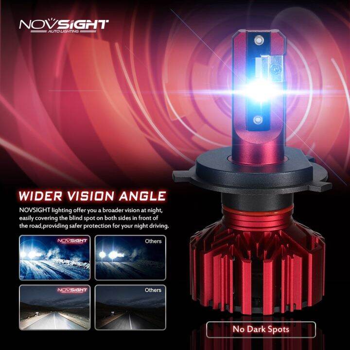 Original Novsight Ultra Bright N11S LED Headlight H4 H11 Long Life ...