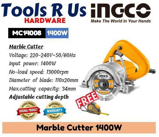 INGCO Marble Cutter 1400W MC14008 | Lazada PH