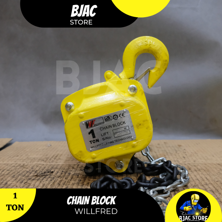 Chain Block Chain Hoist Katrol rantai takel 1 TON X 3 M - HD KUNING ...
