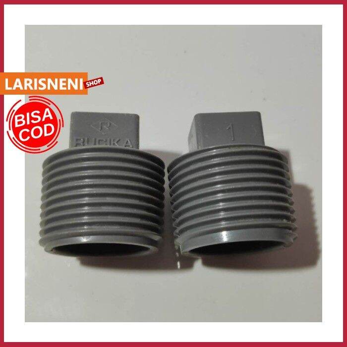 Tutup Dop PVC Drat Luar 1 Inch untuk Tutup Tangki Kep SOLO | Lazada ...