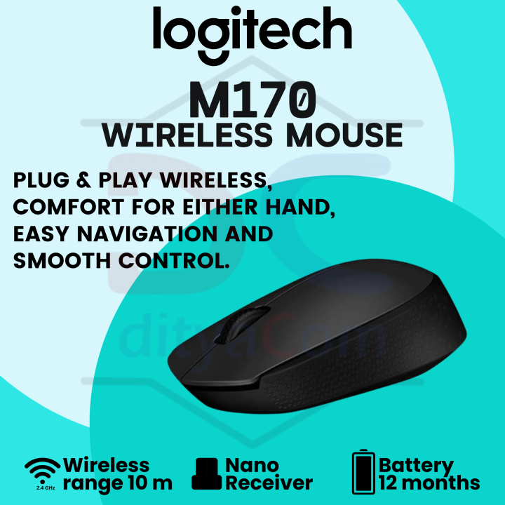 LOGITECH M170 WIRELESS MOUSE ORIGINAL [GARANSI RESMI] | Lazada Indonesia