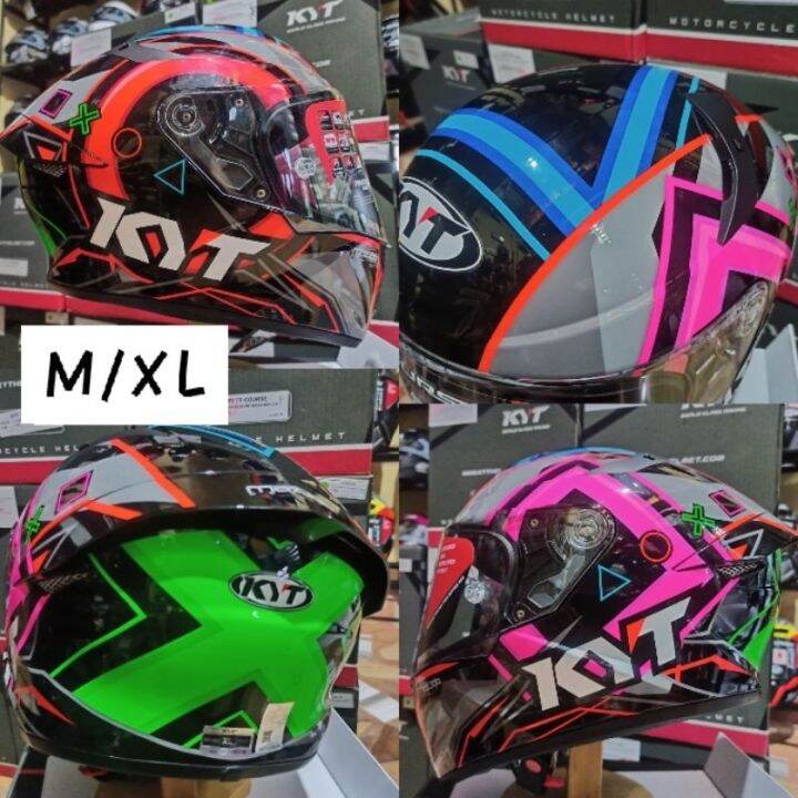 KYT TT COURSE RATHAPARK PLAY FULL FACE HELMET motor shock cover led ...