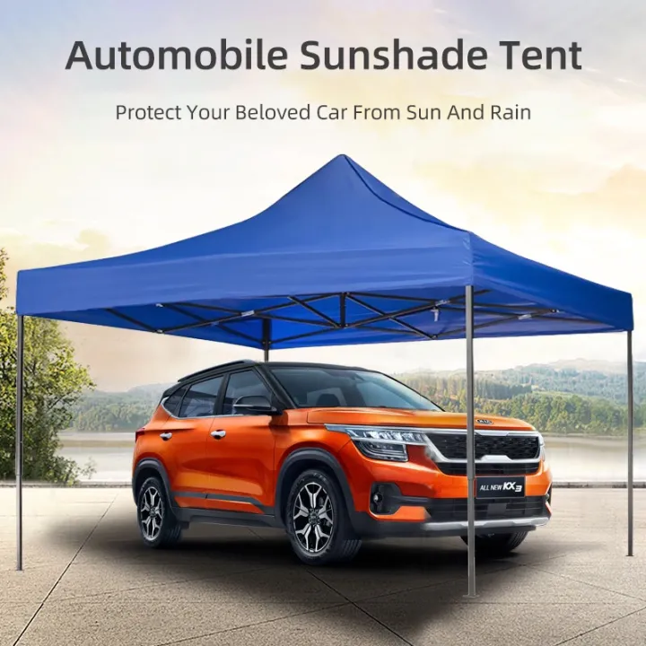 Foldable Retractable Tent Thick Outdoor Tent With Steel Stand ...