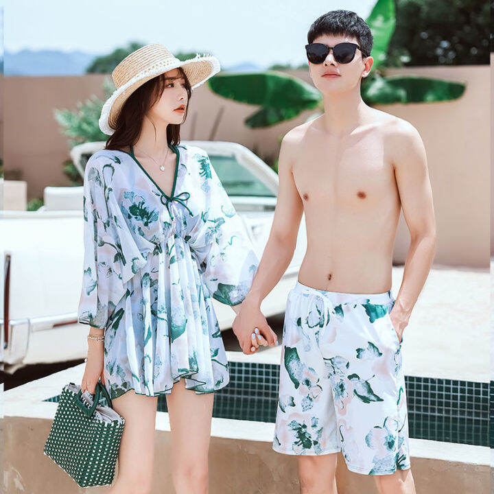 Couple Swimwear Hot Spring Swimwear Sexy Bikini Beach Holiday Swimwear ...