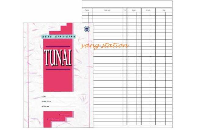 BUKU TUNAI A4 Account Buku Jurnal / Tunai / Lejar CASH BOOK Buku Simpan ...