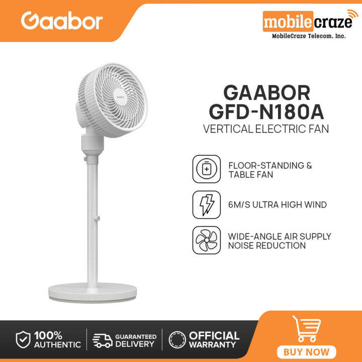 Gaabor GFD-N180A Electric Fan | Circulating Airflow | Wide angle Air ...