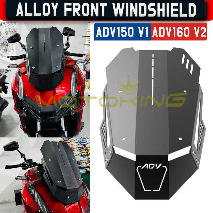 HONDA ADV150 V1/ ADV 160 V2 Full Alloy Front Windshield/Alloy Visor ...
