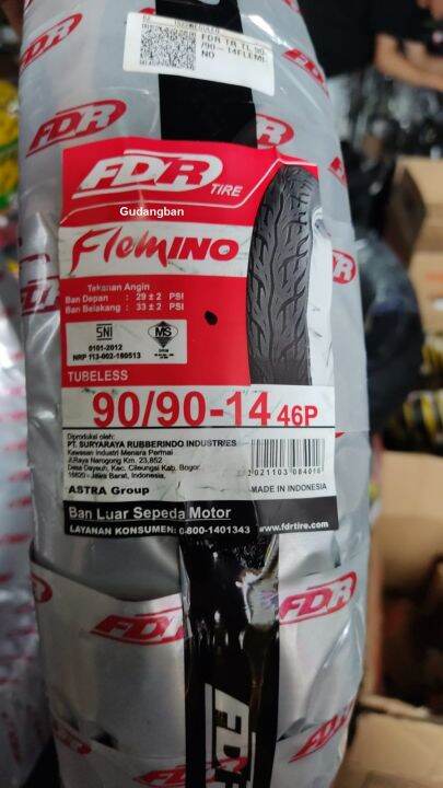 Ban luar Motor FDR Flemino 90 90 14 Tubeless Vario Beat Mio All Matic ...