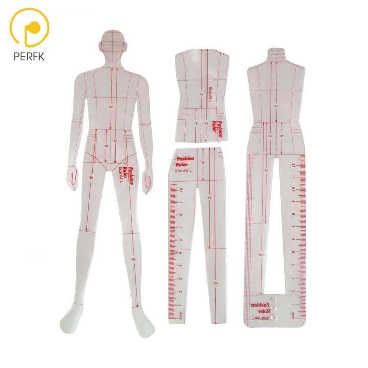 Perfk Fashion Drawing Template Ruler Sewing Ruler Fashion Designing ...