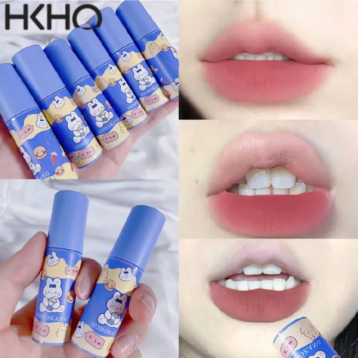 HKHO Blue Rabbit Soft Mist Lip Mud Velvet Matte Lip Glaze Long Lasting ...