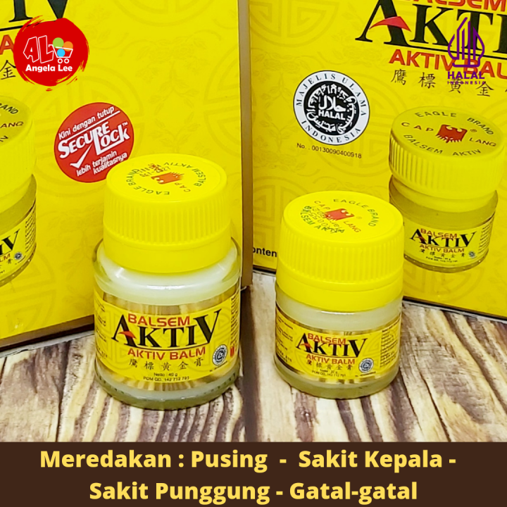 Cap Lang Balsem Aktiv Kuning Sakit Kepala Punggung Pusing Gatal Pijat ...