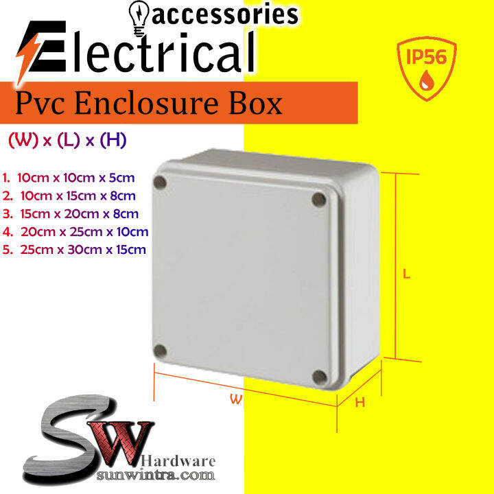PVC ENCLOSURE ELECTRICAL JUNCTION BOX IP56 | Lazada