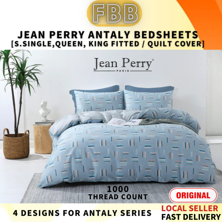 Jean Perry Antaly Series Bedsheets Fitted Quilt Cover Set 1000Thread ...