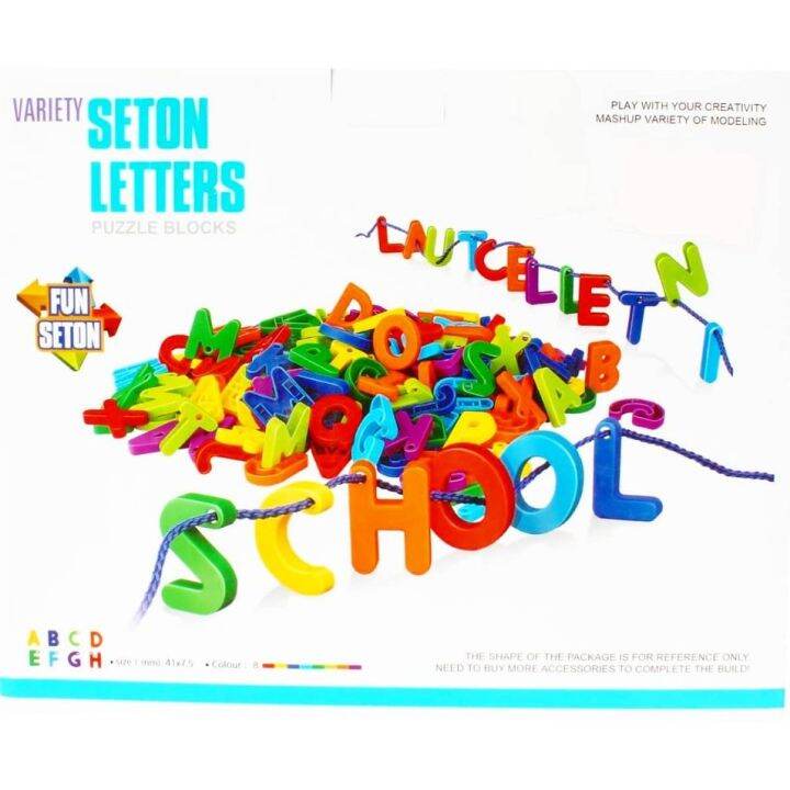 Mainan Edukasi Meronce Alphabet / Bilangan | Lazada Indonesia