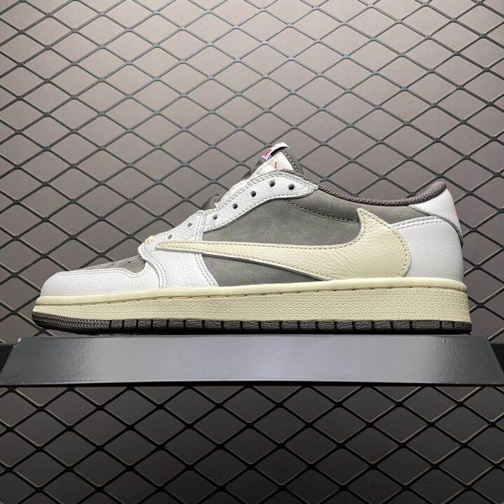 Original 【100LJR Batch】Travis Scott x J 1 Low "Sail and Ridgerock ...