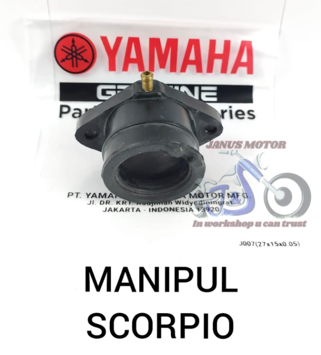 MANIPUL SCORPIO YAMAHA INTAKE MANIFOLD KULIATAS ORISINIL PRESISI ANTI ...