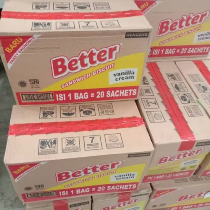 Roma Better Vanila Sachet 22 Gram (Karton / Kardus / Dus) | Lazada ...