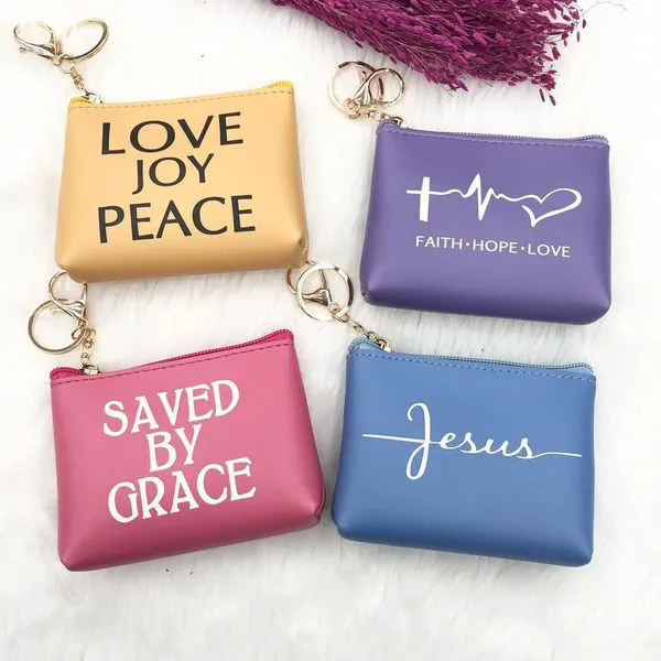 Assorted Coin Purse with Bible Verse -1pc NEW PLAIN COLOR DESIGN ...