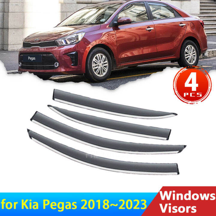 Deflectors for Kia Pegas Soluto 2017 2018 2019 2020 2021 2022 2023 ...
