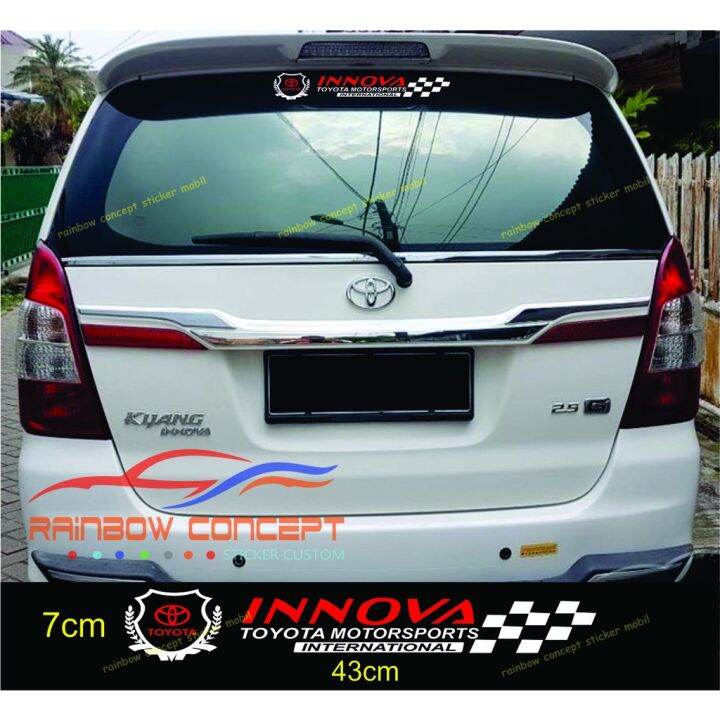 promo Sticker cutting kaca belakang mobil Toyota kijang innova Stiker ...