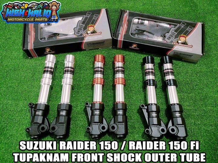 TUPAKNAM FRONT SHOCK OUTER TUBE FOR SUZUKI RAIDER 150 / RAIDER 150 Fi ...