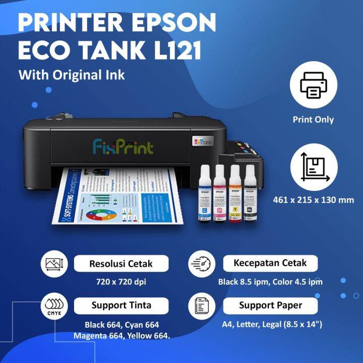 PRINTER EPSON L120 Hitam Print Warna Infus Modif Ink Tank Pabrik RESMI | Lazada Indonesia