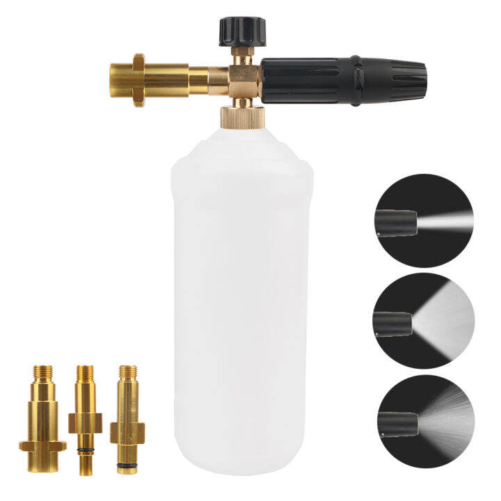 High Pressure Foam Lance Car Wash Gun Nozzle 1 L Adjustable Car Washer ...